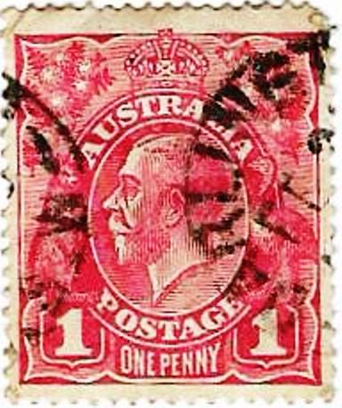 KGV Australian Penny Red Stamp - Stamp Community Forum