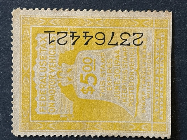 Fed Vehicle Use Tax Stamp - Stamp Community Forum