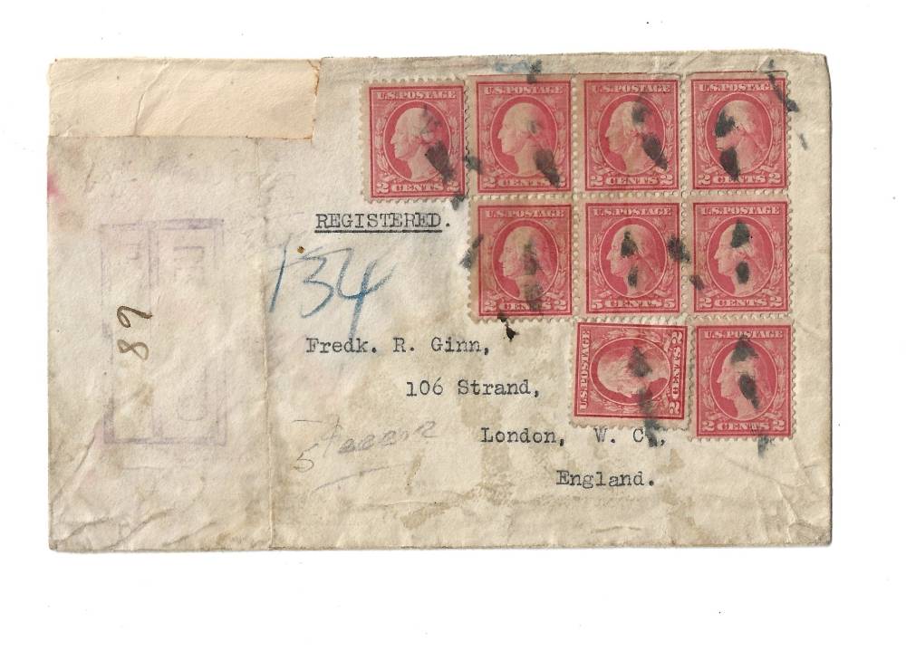 505 On Registered Letter To London - Stamp Community Forum