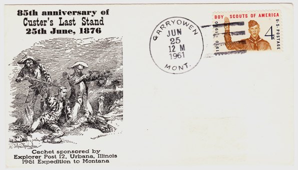 Lbh - Custer Anniversary Cover With Accompaning History - Stamp ...