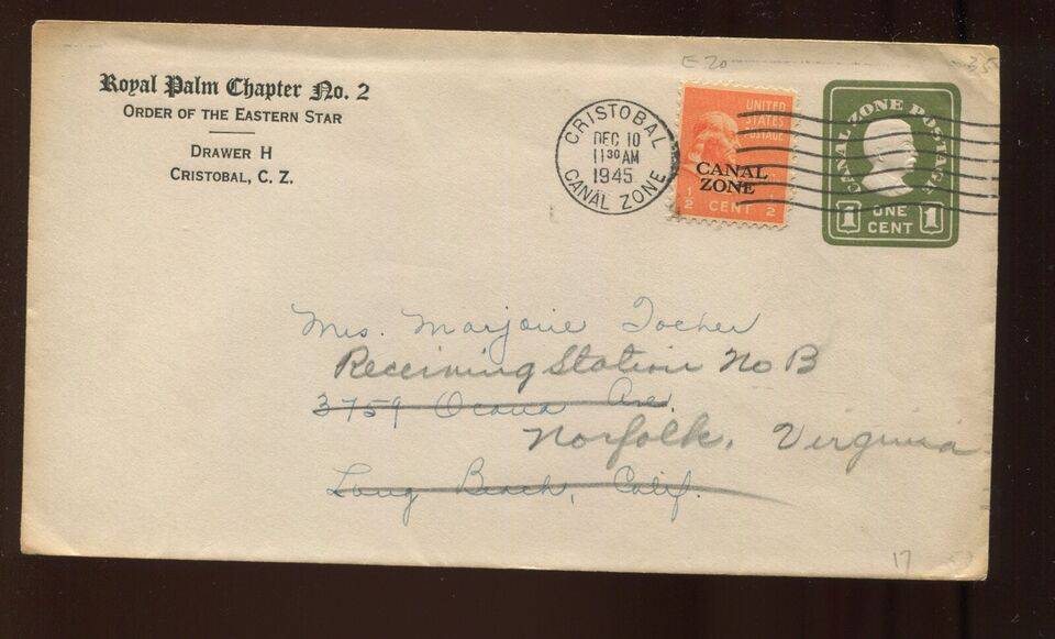 1/2 Cent Scott Cz 118 (Us Scott 803 Overprinted Canal Zone) Single ...
