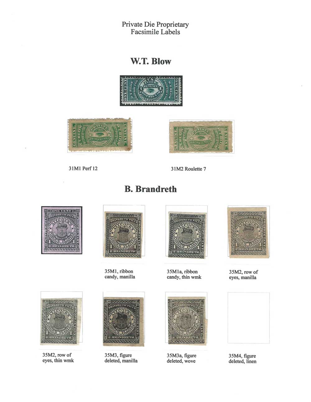 Match And Medicine Facsimile Labels - Stamp Community Forum