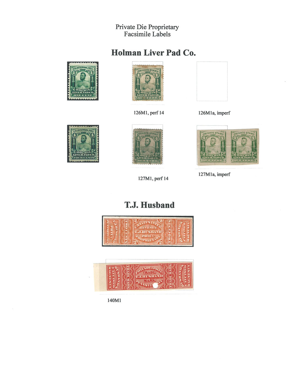 Match And Medicine Facsimile Labels - Stamp Community Forum