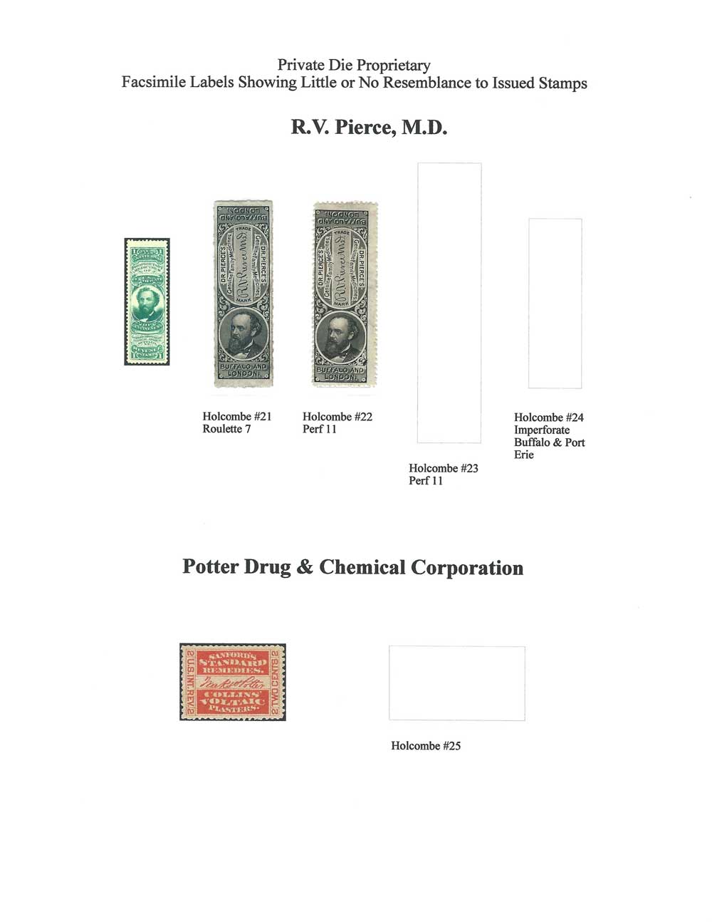 Match And Medicine Facsimile Labels - Stamp Community Forum