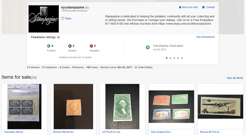My Ebay Auctions & Websites For All To See :) - Stamp Community Forum