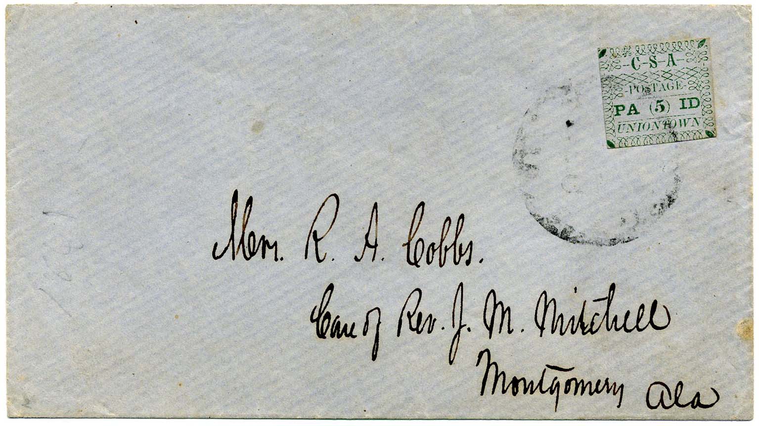 Unknown Confederate State Uniontown 5 Any Information Please - Stamp ...