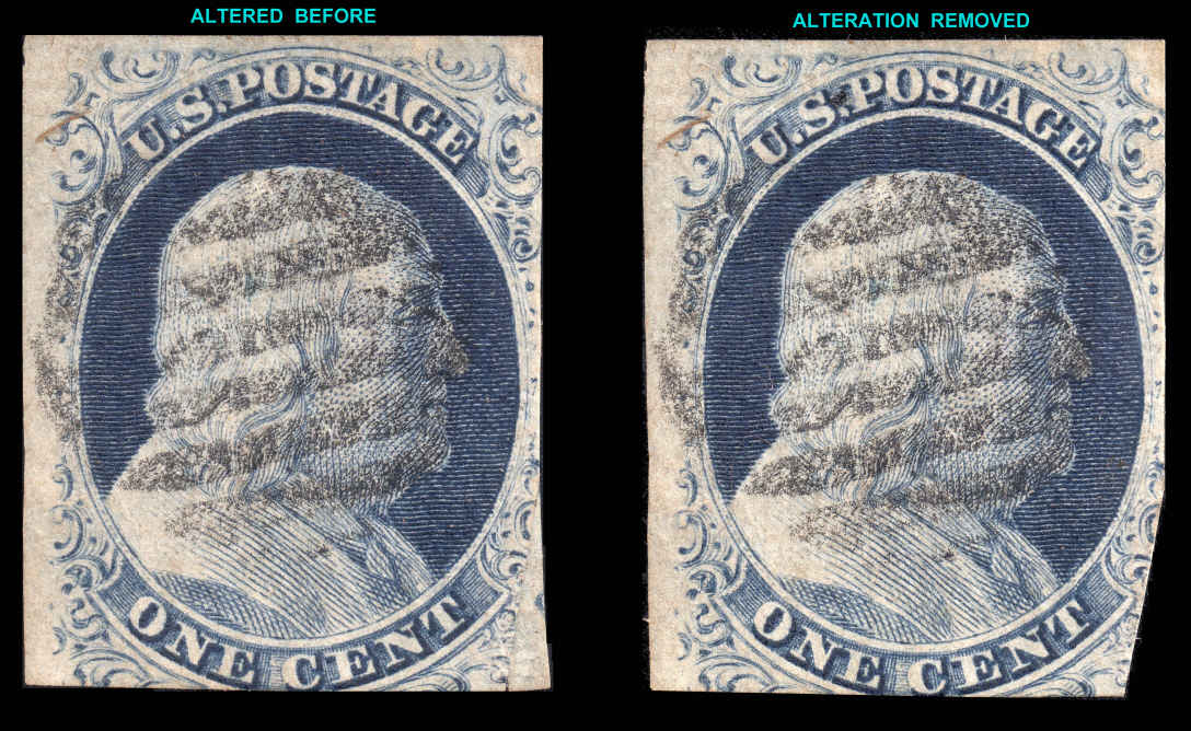 Unaltering Altered Stamps - Stamp Community Forum