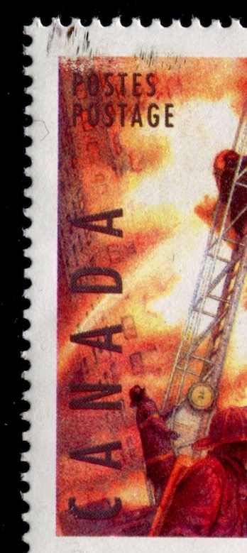 Canadian Stamp With Strange Lines Top Left - Stamp Community Forum