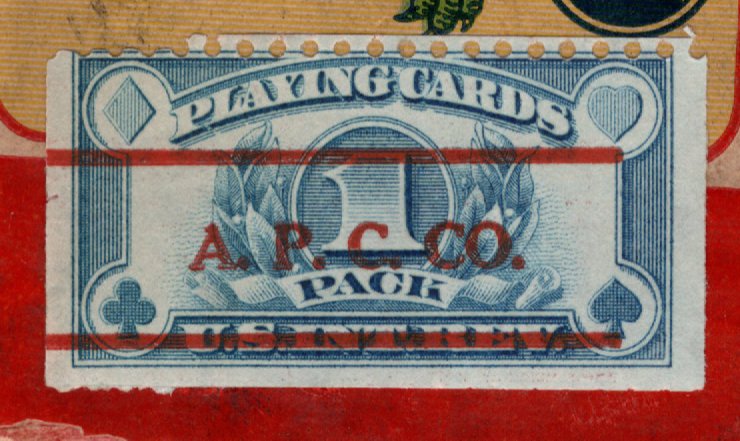 Playing Cards Revenue Stamp On Box Of Checkers - Stamp Community Forum