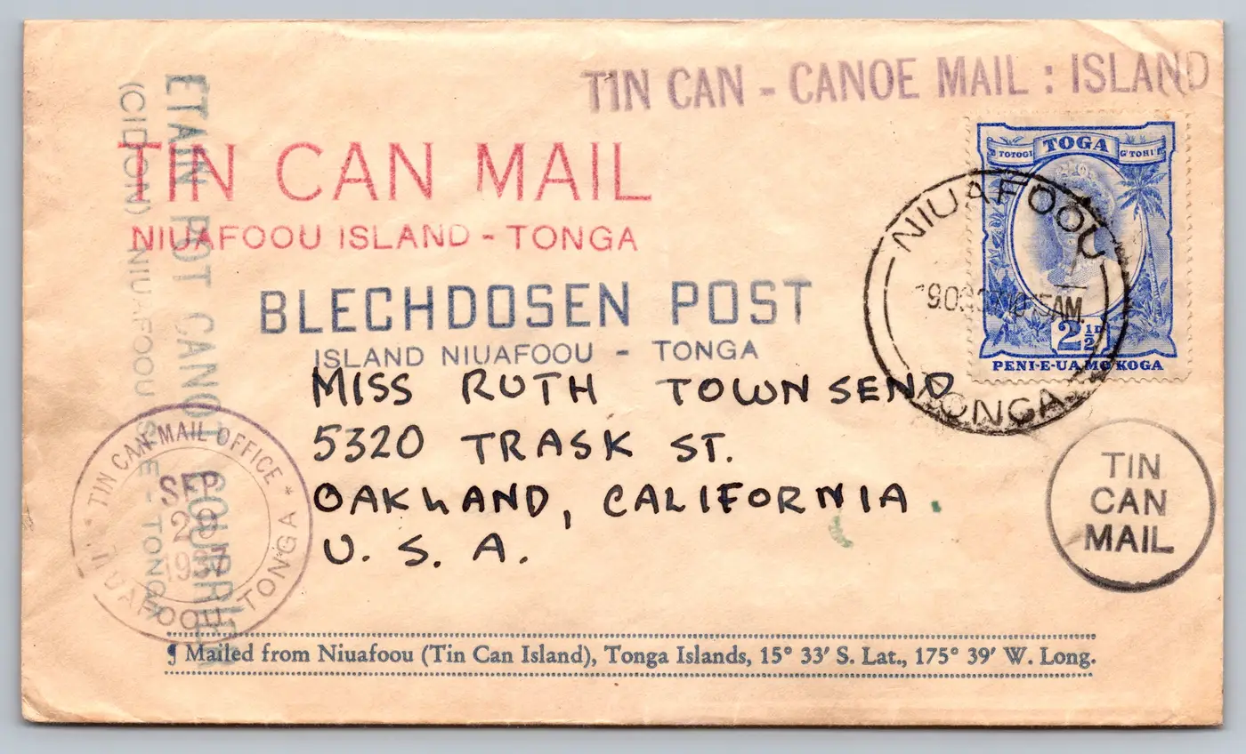 Tonga Tin Can Mail Questions - Stamp Community Forum
