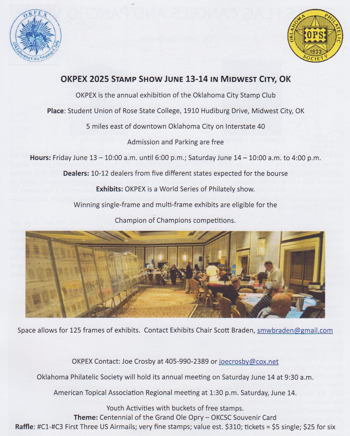Okpex 2025 June 13-14, 2025 Oklahoma City, OK - Stamp Community Forum