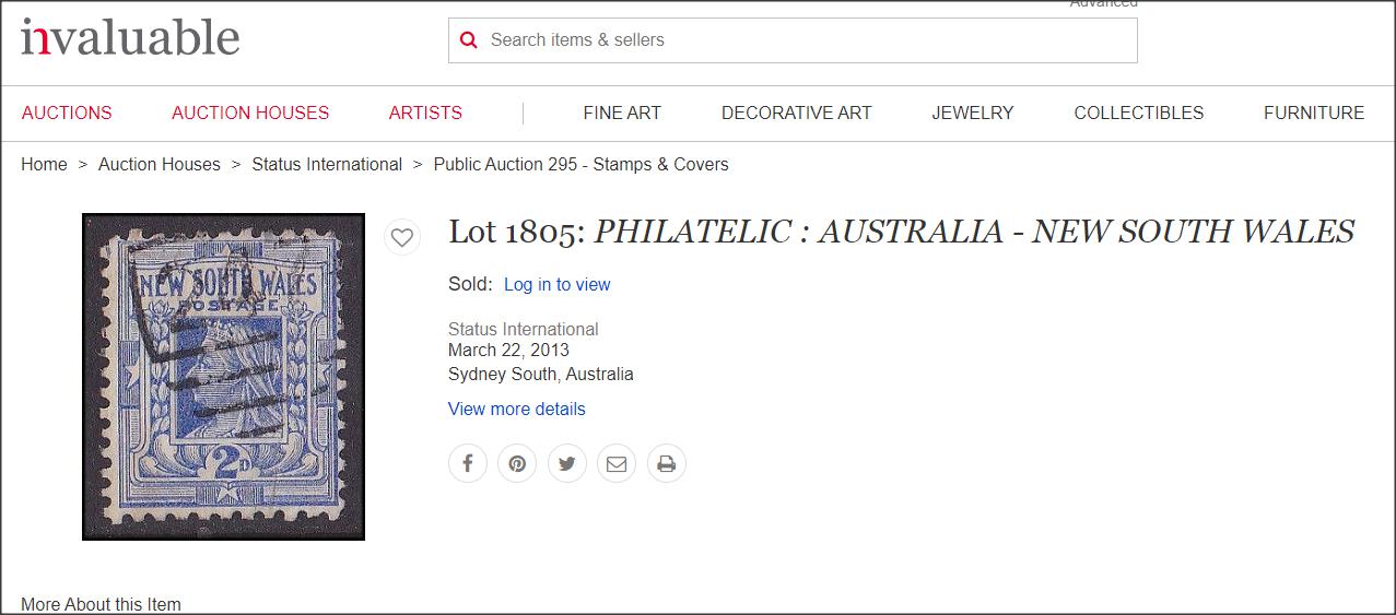 Does Anyone Have A Copy Of Status International Auction Number 295 ...