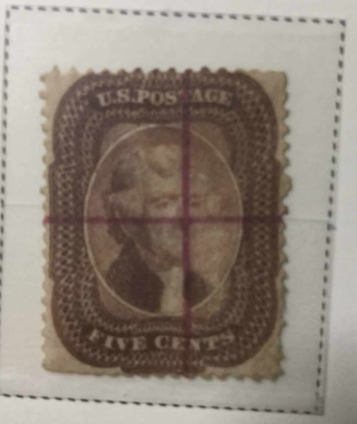 US SC #39 Var W/ Extremely Rare Magenta "presentation" Precancel. Scott ...