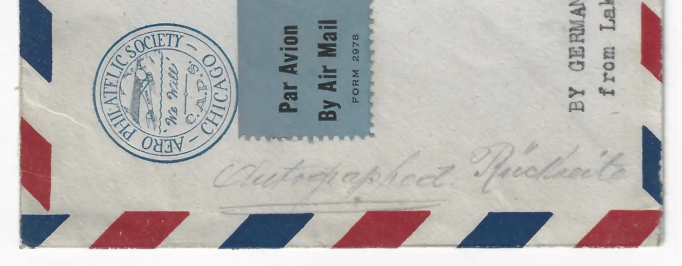 1928 Graf Zeppelin Cover Autograph Question - Stamp Community Forum