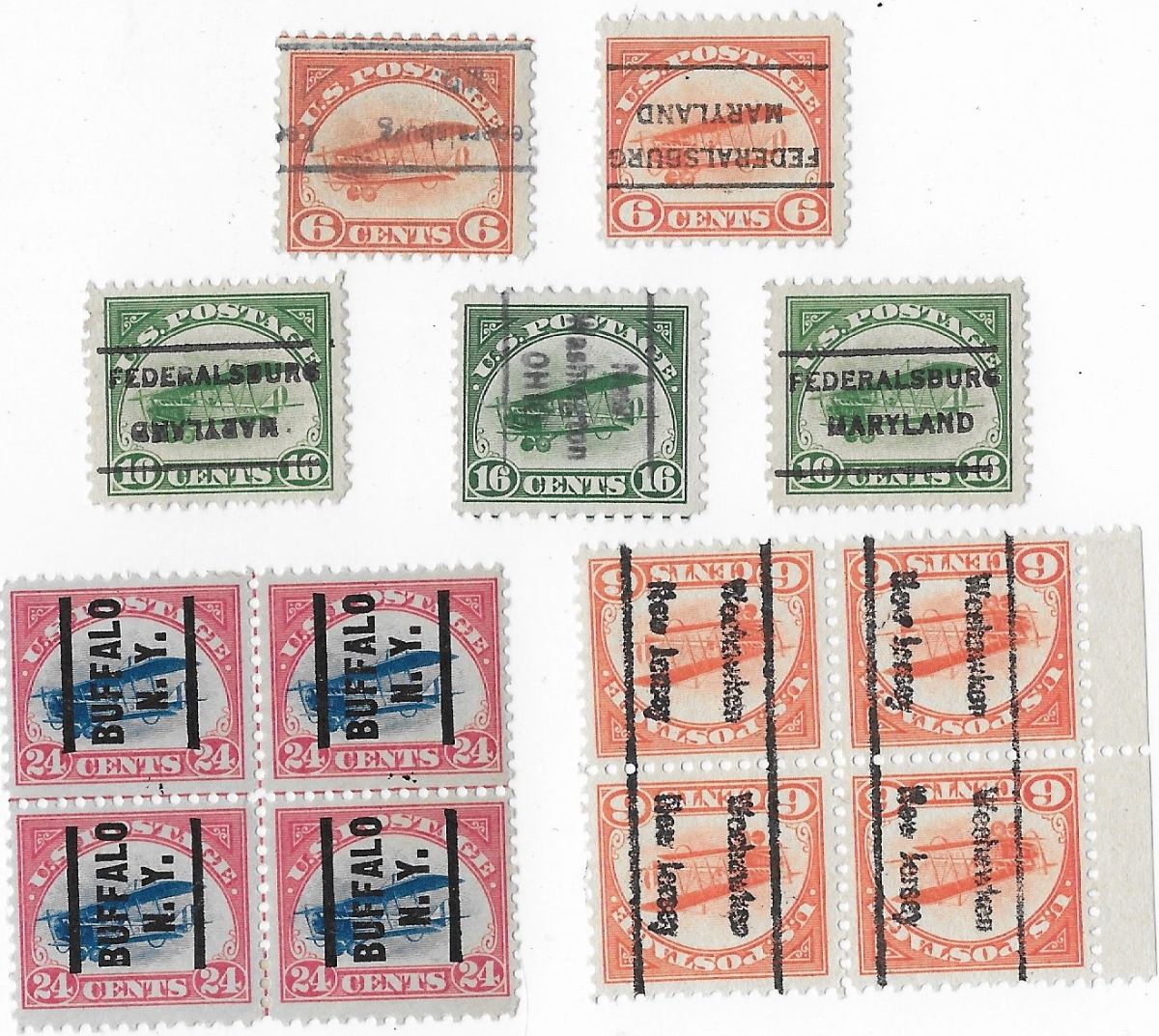 What Is Value Of These Early Airmail Precancels - Stamp Community Forum