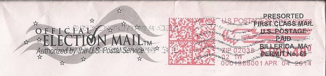 Election Mail Authorized By The US Postal Service - Stamp Community Forum